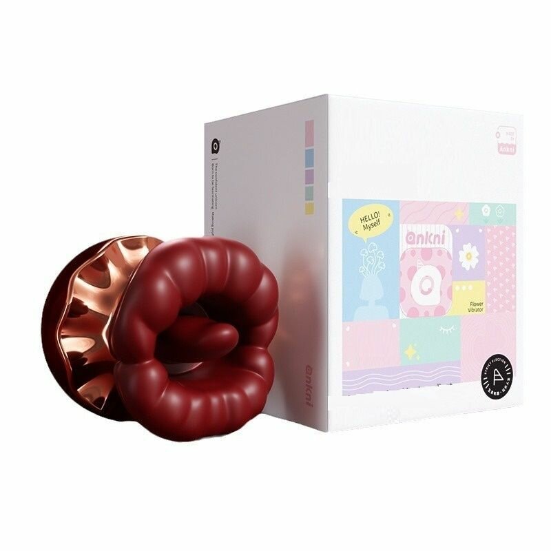 Вибратор стимулятор клитора NV Toys "Красный язычок", с вибрацией, супермягкий