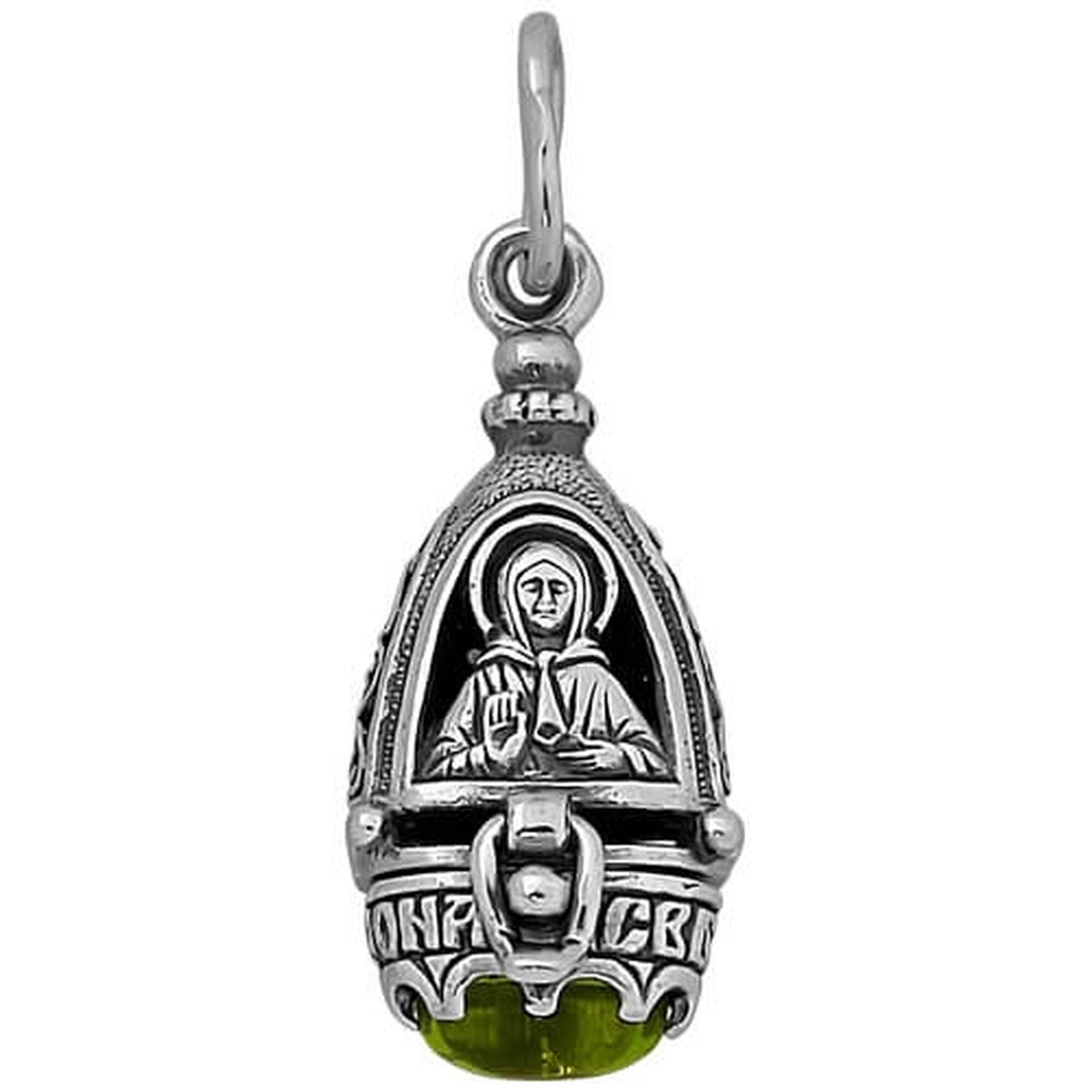 Подвеска, серебро, 925 проба, чернение, фианит