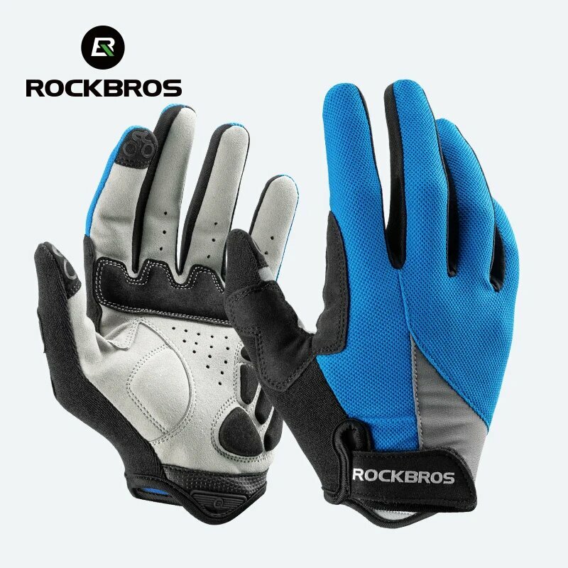 ROCKBROS велоперчатки S030-2BL, синие, размер M