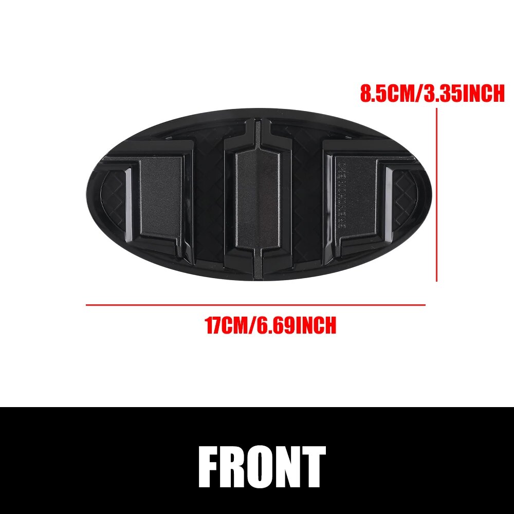 Для Kia Sportage Ceed Cerato Sorento Soul K3 K5 Эмблема автомобиля Передний Черный, Front 17 Black