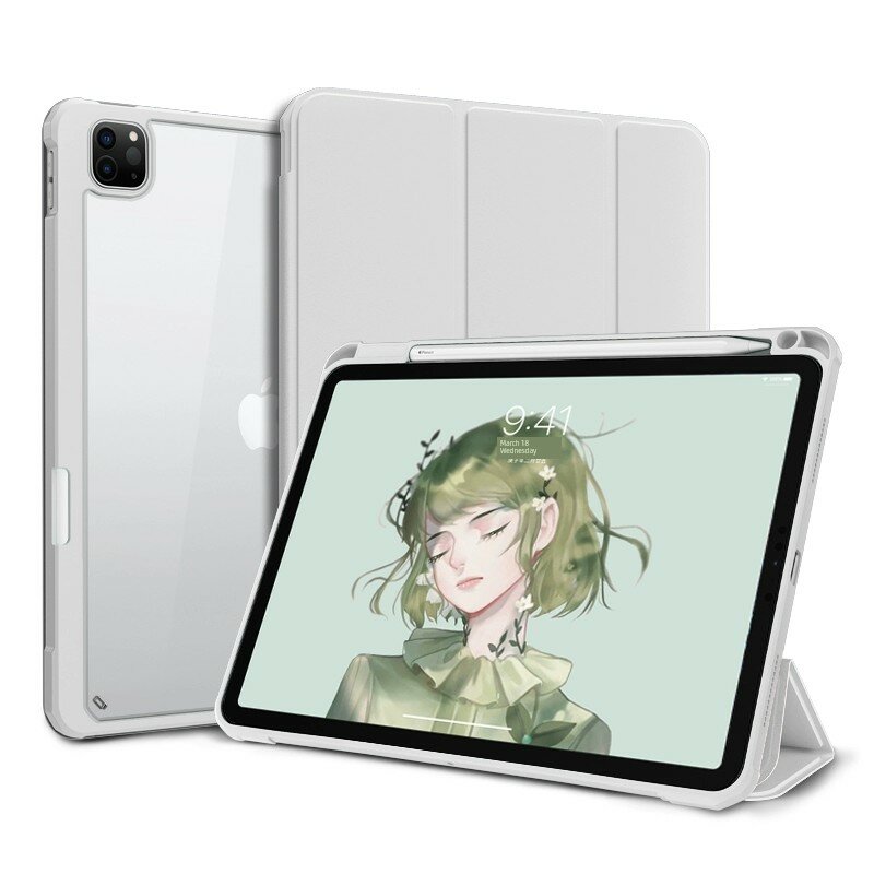 Чехол-накладка для iPad 2021 10,2 дюйма в цвете Дымчато-серый - Премиум чехол