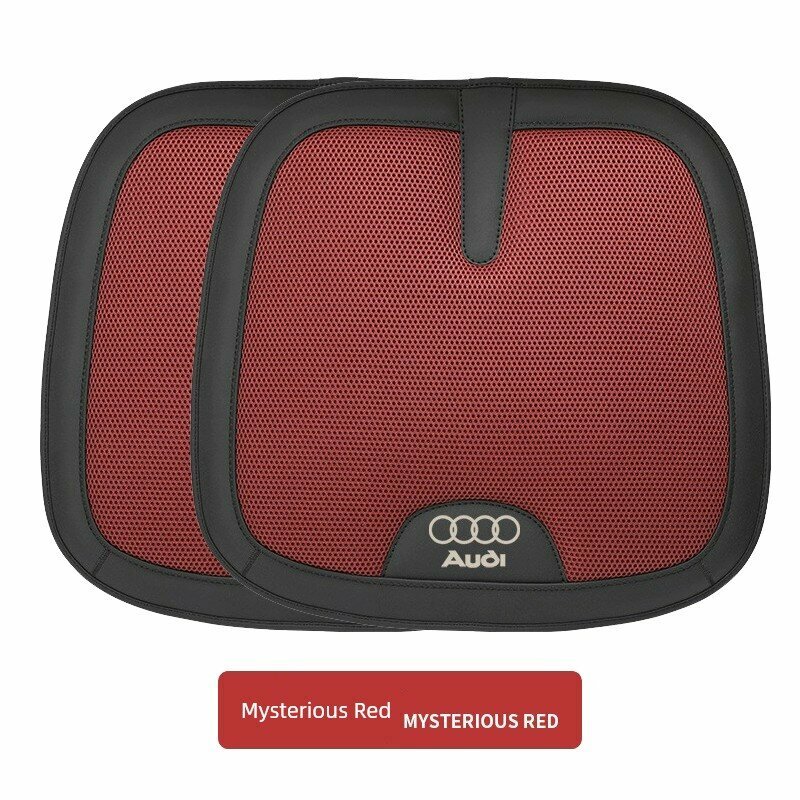Сиденья для Audi A6L A4L A3 Q5L Q3 Q2L, кожаные чехлы, винно-красный, комплект из 2 шт.