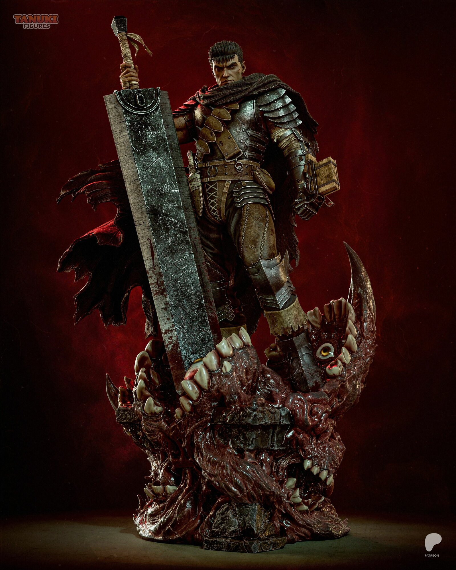 Сборная модель Guts (Berserk), 467мм, 1/6 для покраски
