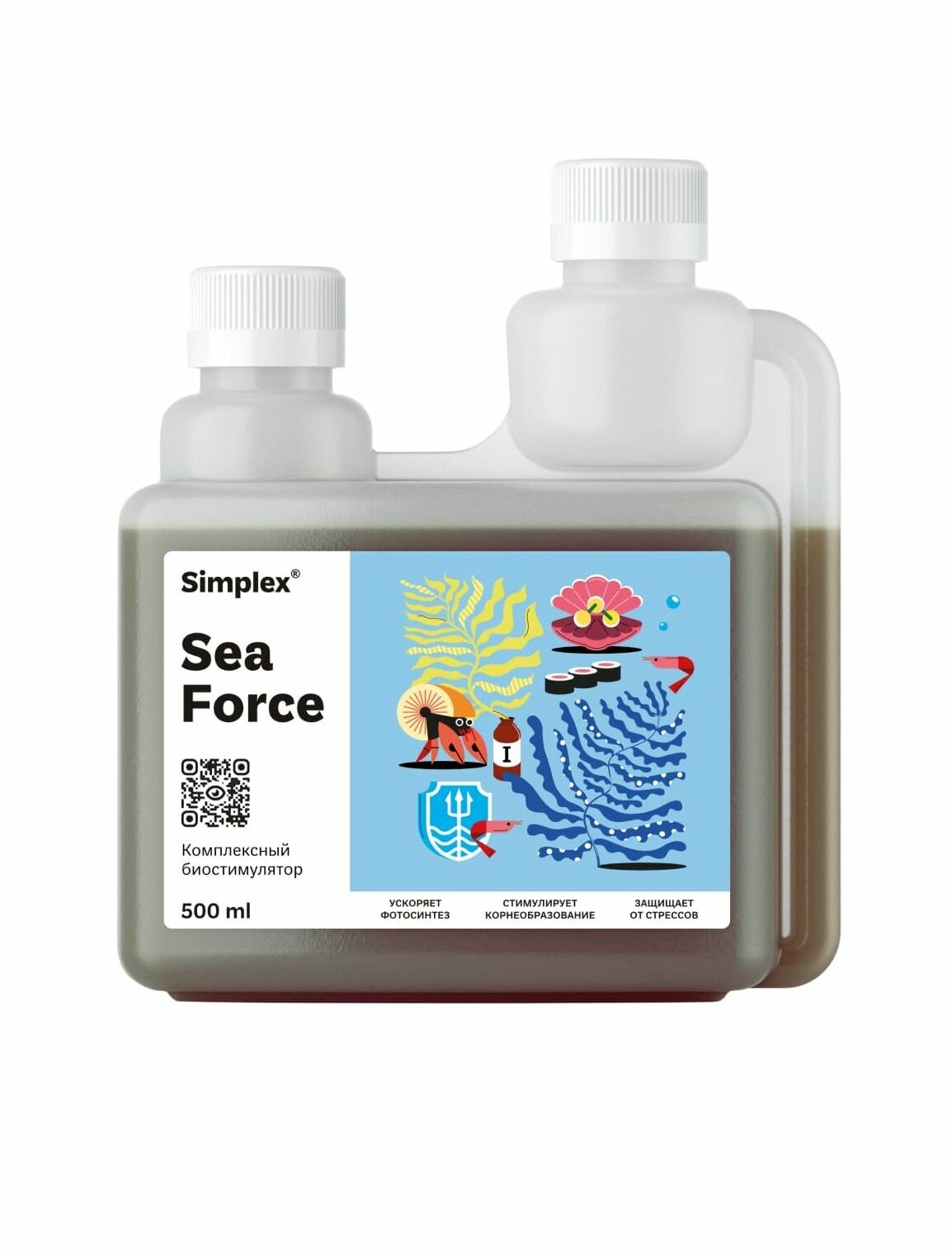 Стимулятор роста и иммунитета растений Simplex Sea Force 500 мл.