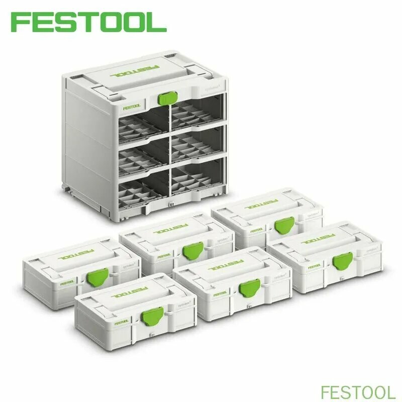 Ящик для инструментов Festool Systainer³, салатовый, 33x33x23 см