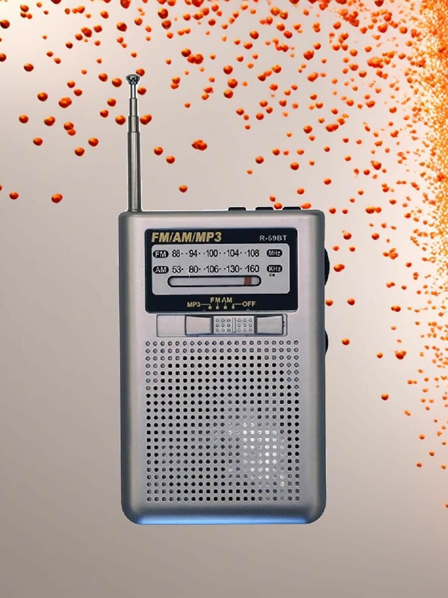 Радиоприемник от аккумулятора deespi RE-10 BT/AM/FM/SW/USB/AUX/MicroSD портативный, ретро