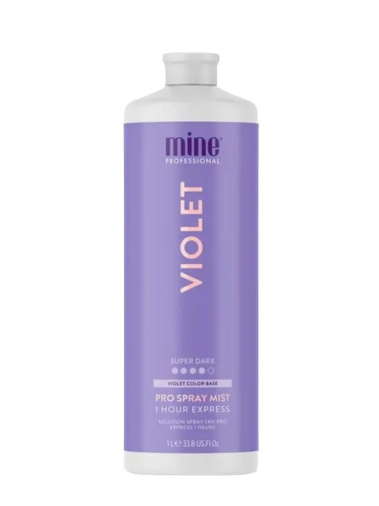 MineTan / Лосьон для моментального загара для лица и тела Violet Pro Spray Mist 14% DHA 1000 мл