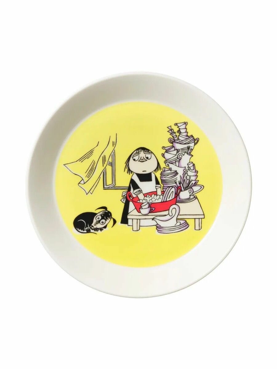 Тарелка Arabia Finland Moomin "Мииса желтая" 19 см, фарфор
