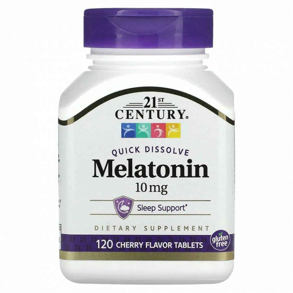 Антиоксидант 21st Century Melatonin, для сна, 10 мг, 120 таблеток