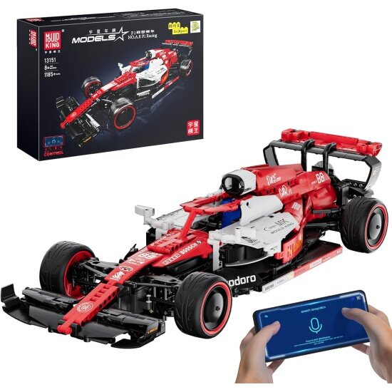 Конструктор на радиоуправлении Mould King 13151 Гоночный автомобиль F1 Arrow, 1185 деталей