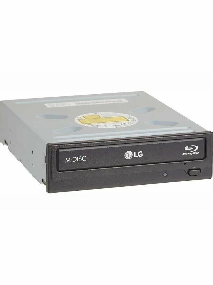 LG Electronics WH16NS40 16-кратный совместимый с Blu-ray/DVD/CD внутренний дисковод для перезаписи SATA, BDXL, поддержка M-DISC, Черный