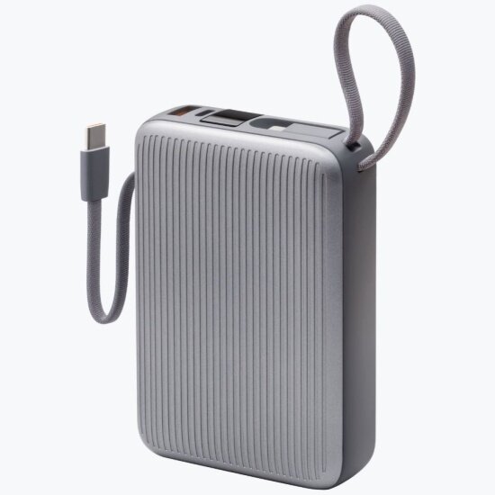Внешний аккумулятор Deppa NRG Turbo 20000 mAh, 22,5Вт, серый