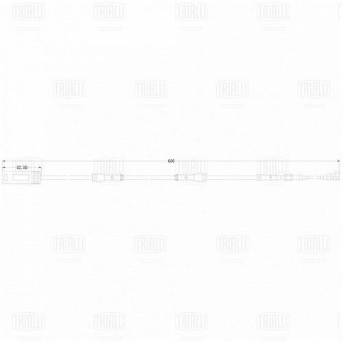 Датчик износа колодок для а/м BMW 1 (E81) (07-) передних L 650, TRIALLI PFS0066