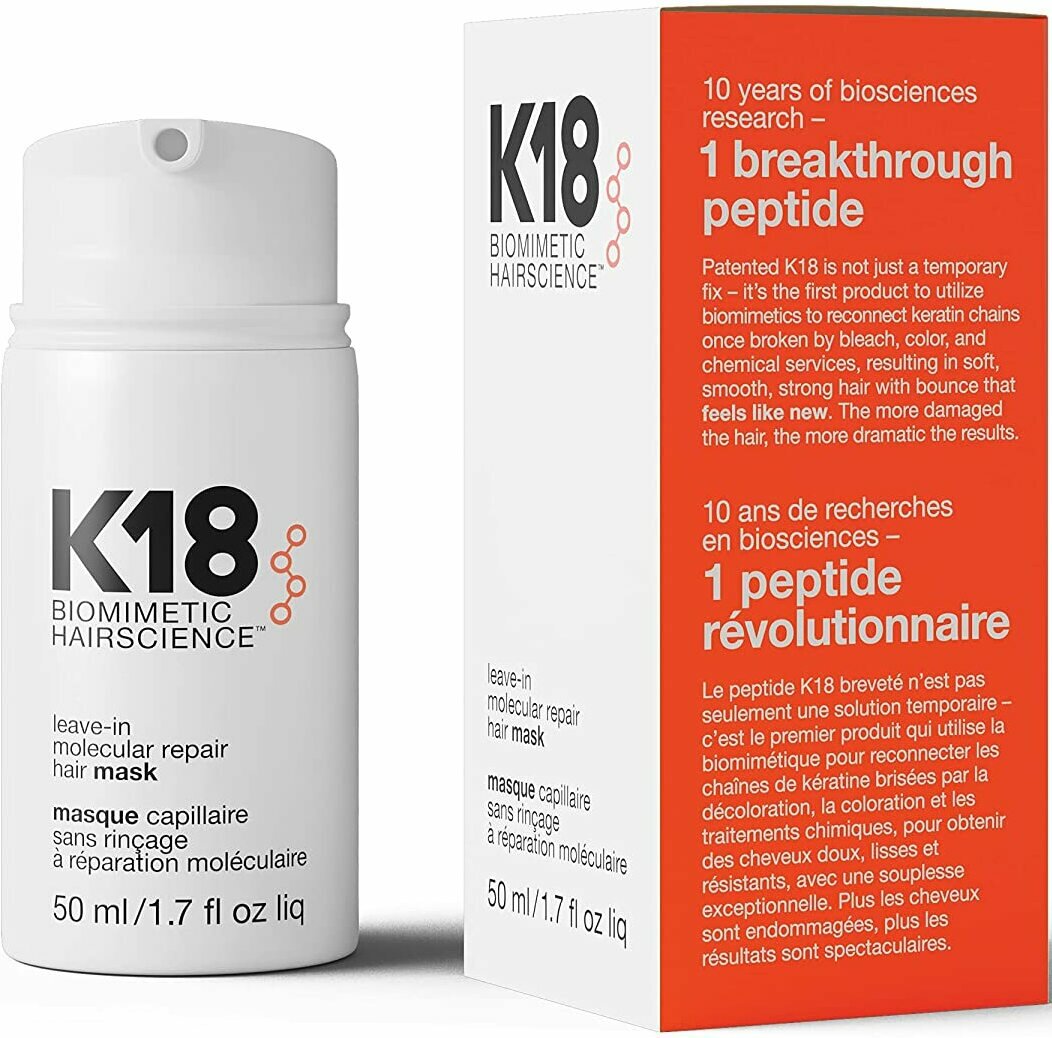 K18 Hair Несмываемая маска для молекулярного восстановления волос 50мл Leave-in Molecular Repair Hair Mask 50 40ml