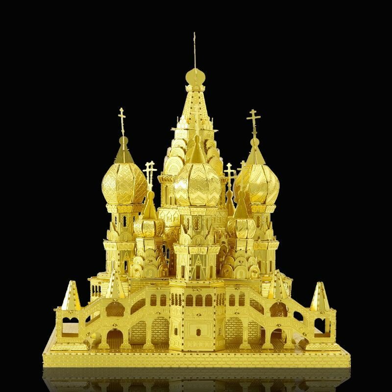 Металлическая сборная модель оружия, IRON STAR "Собор Василия Блаженного", соберите сами, 3D пазл / головоломка конструктор для малышей, развивающие игрушки / подарок для мальчика