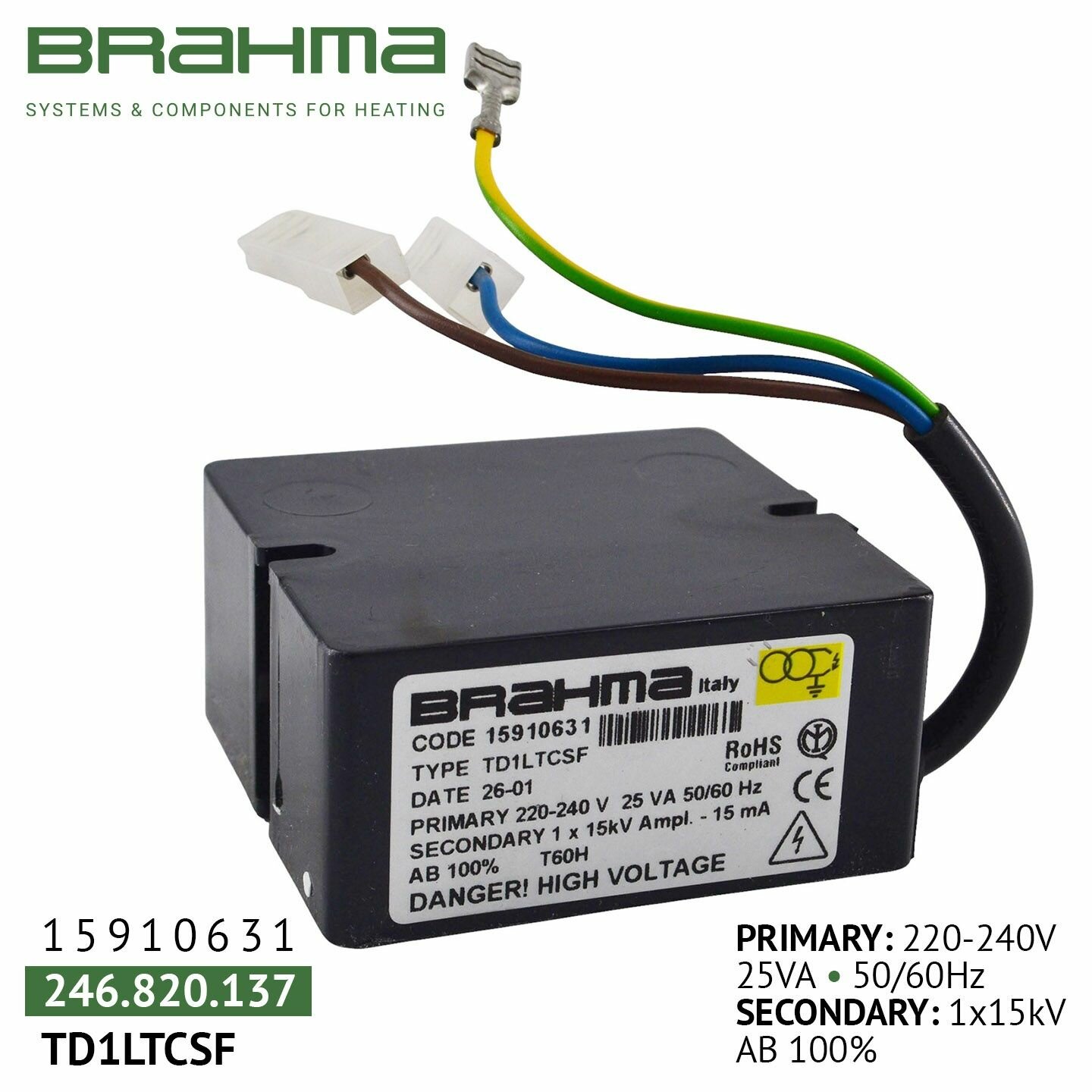 Трансформатор Brahma TD1LTCSF, 15910631