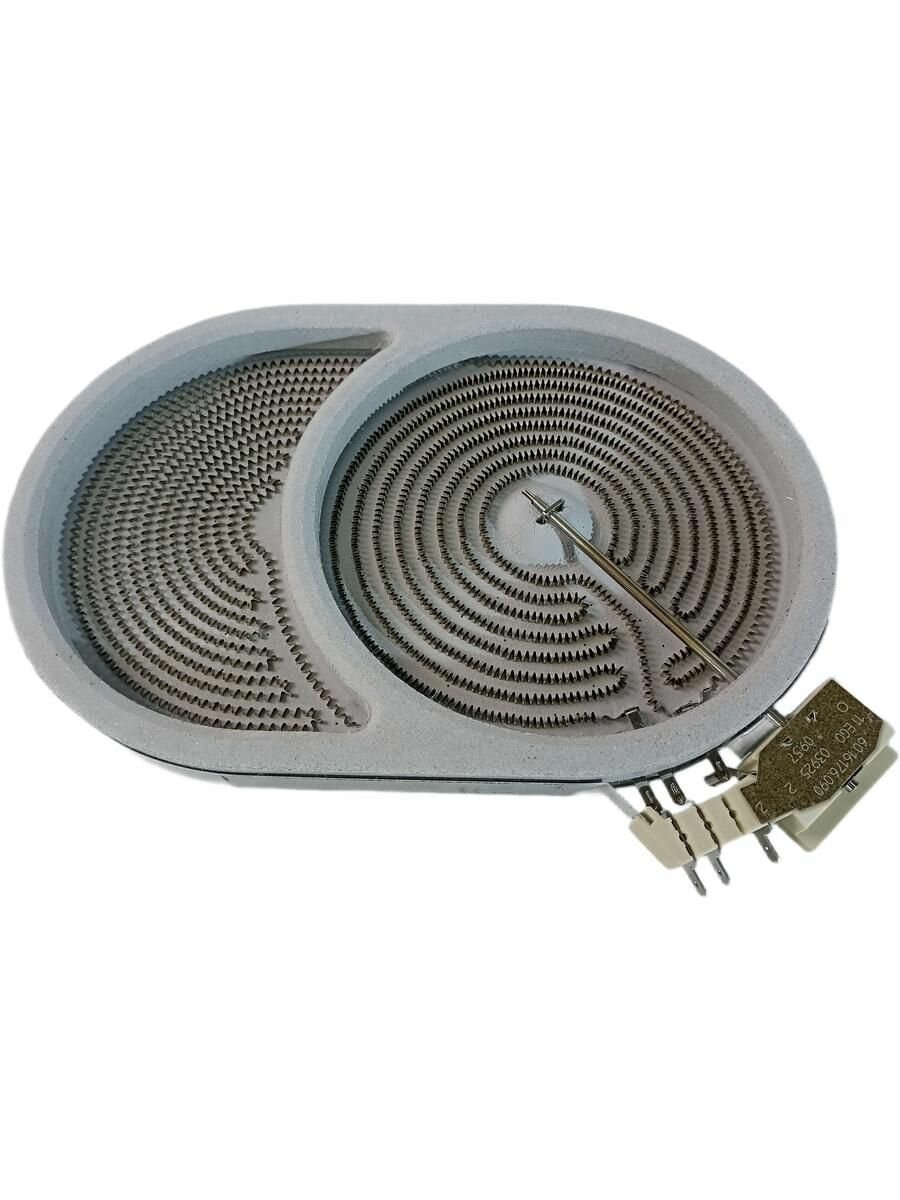 Конфорка овальная двухзонная, для варочной поверхности Electrolux EHF6547FXK