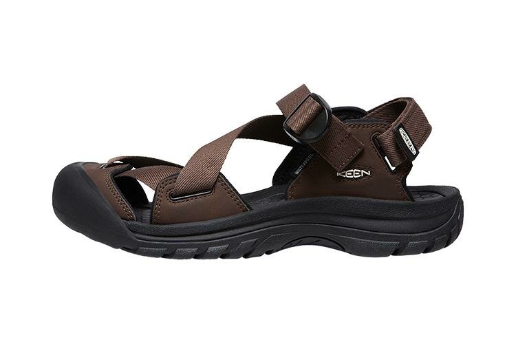 Пляжные сандалии мужские Keen Zerraport 2 Dark Earth Brown Black, текстильные, для треккинга по реке 42 EU