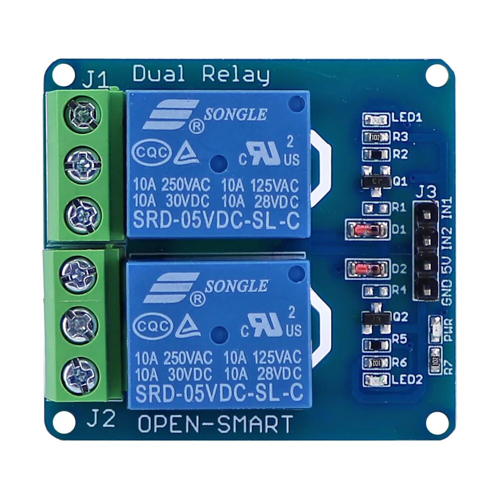OPEN-SMART 2 Channel 5V Dual Relay Module