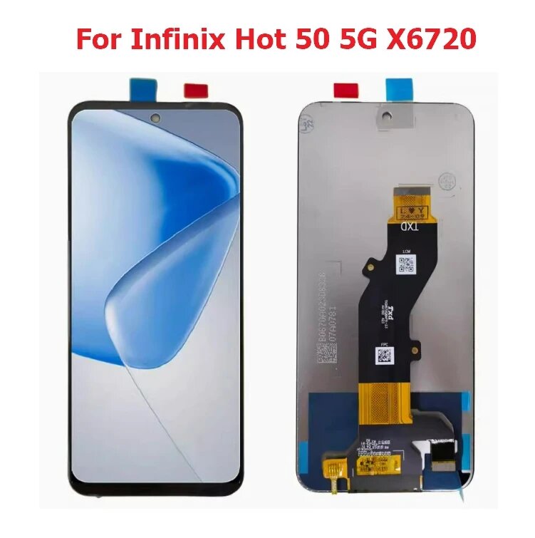 100% протестировано, в порядке. Дисплейный модуль (LCD) с тачскрином для Infinix Hot Hot 50i X6531