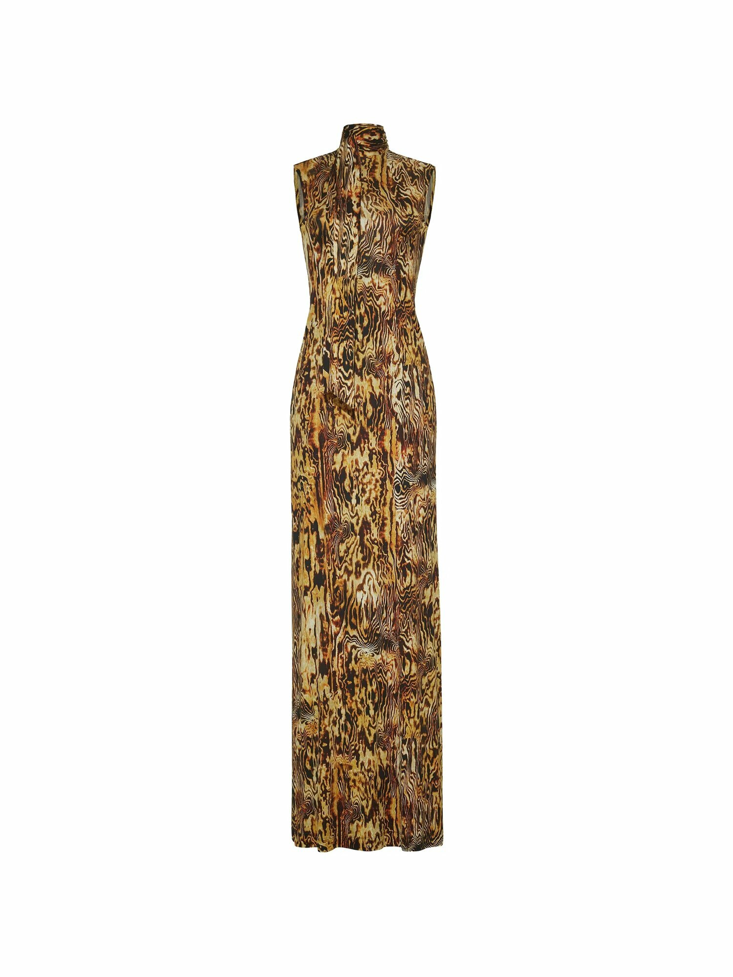Платье Theo abstract-print silk maxi dress