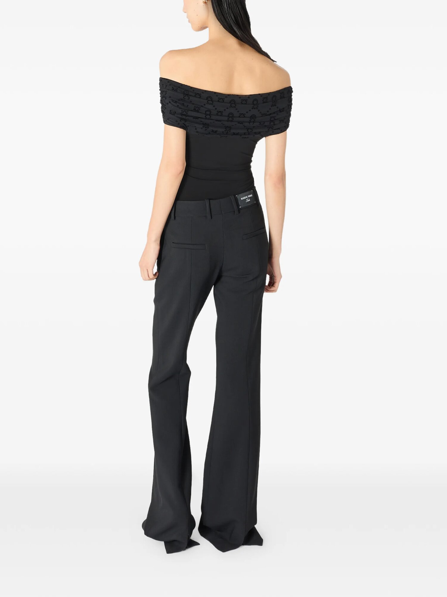Брюки Tailored wool flare pants