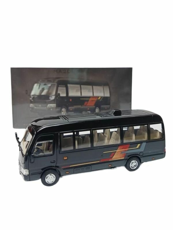 Машинка металлическая модель Masdi 1:64 Toyota Coaster Black