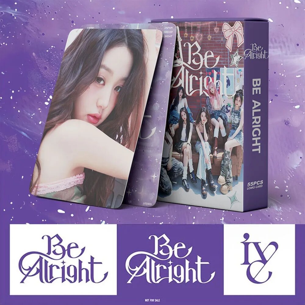 VOFIRROB IVE LOMO Cards 55 шт. Альбом BE ALRIGHT SHOW WHAT I HAVE K-POP JAPAN 3RD EP Мини-фотокарточки 2025 Коллекционная фанатская открытка