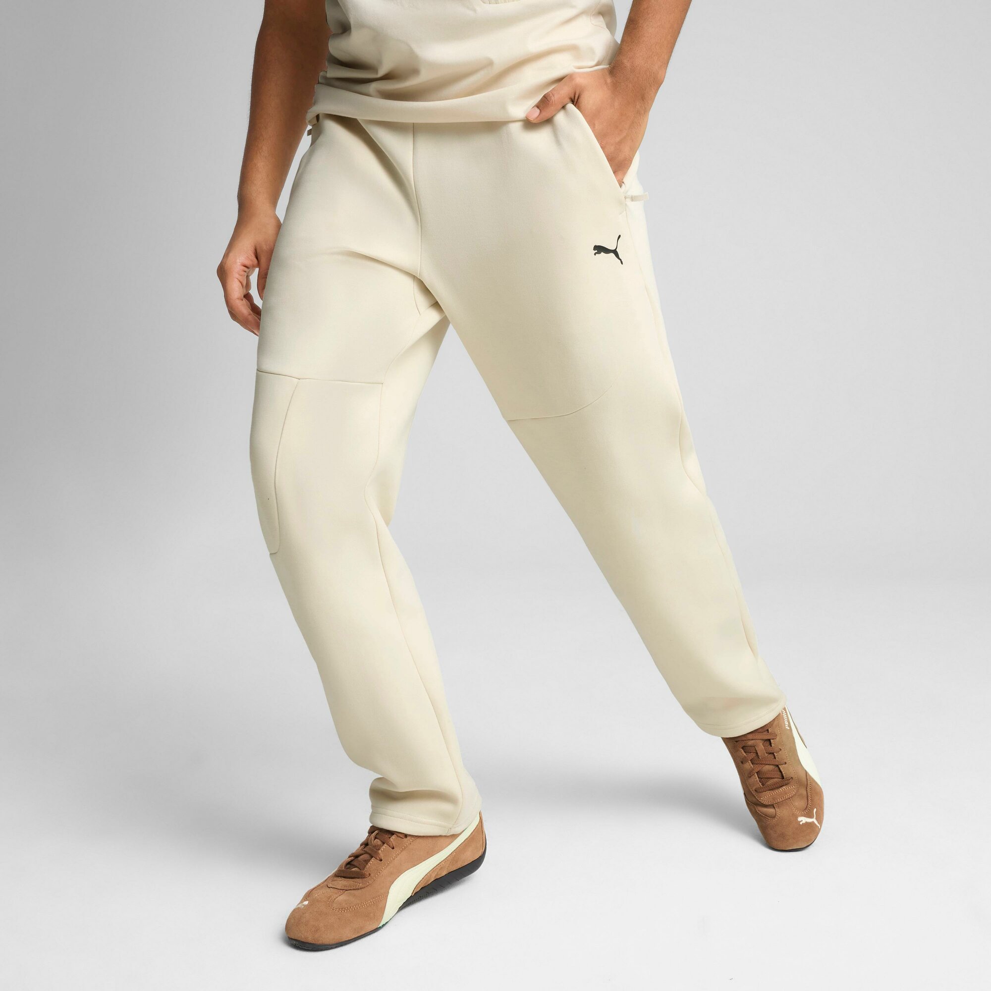 Брюки PUMA PUMATECH Track Pants, размер M, бежевый