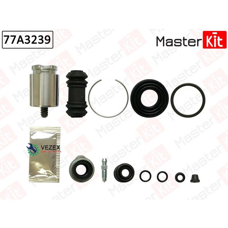 MASTERKIT 77A3239 Ремкомплект тормозного суппорта+поршень с механизмом Toyota COROLLA (_E11_) 1997 - 2002 77A3239