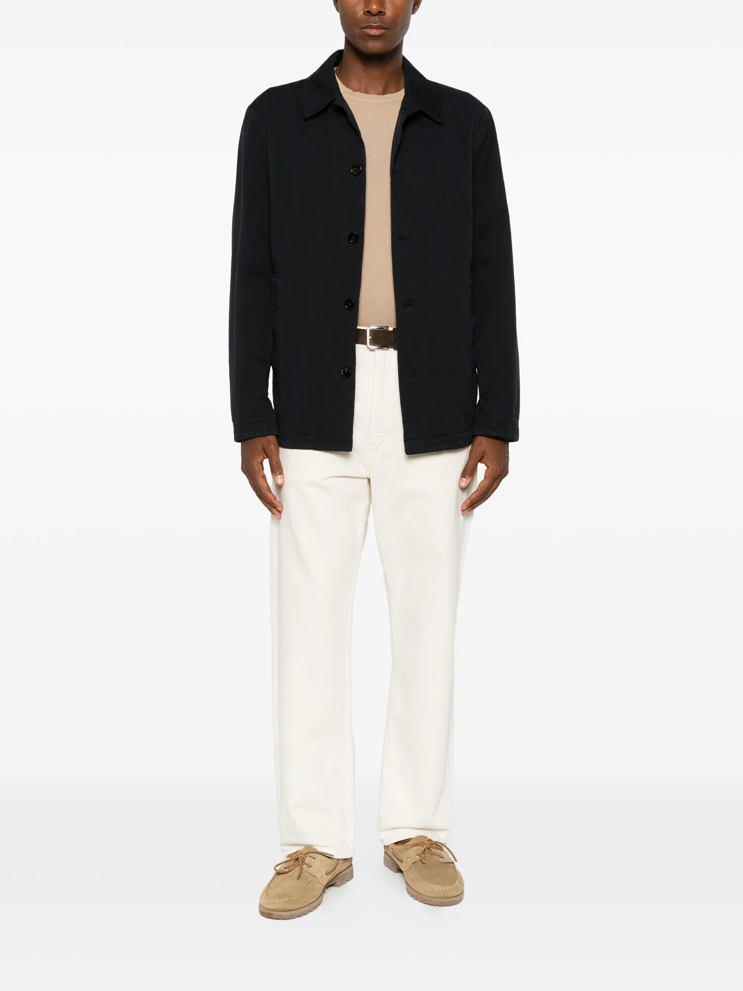 Куртка PROFUOMO Button-up shirt jacket, размер 50, синий — фото 1