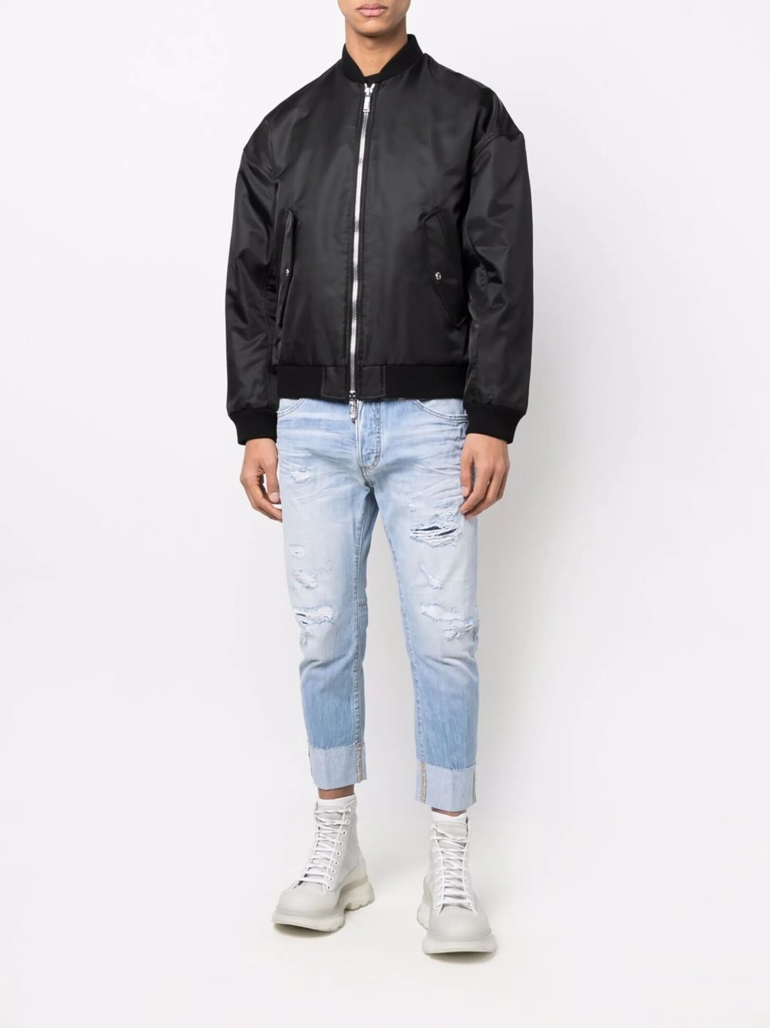 Куртка DSQUARED2, размер 46, black/black — фото 1