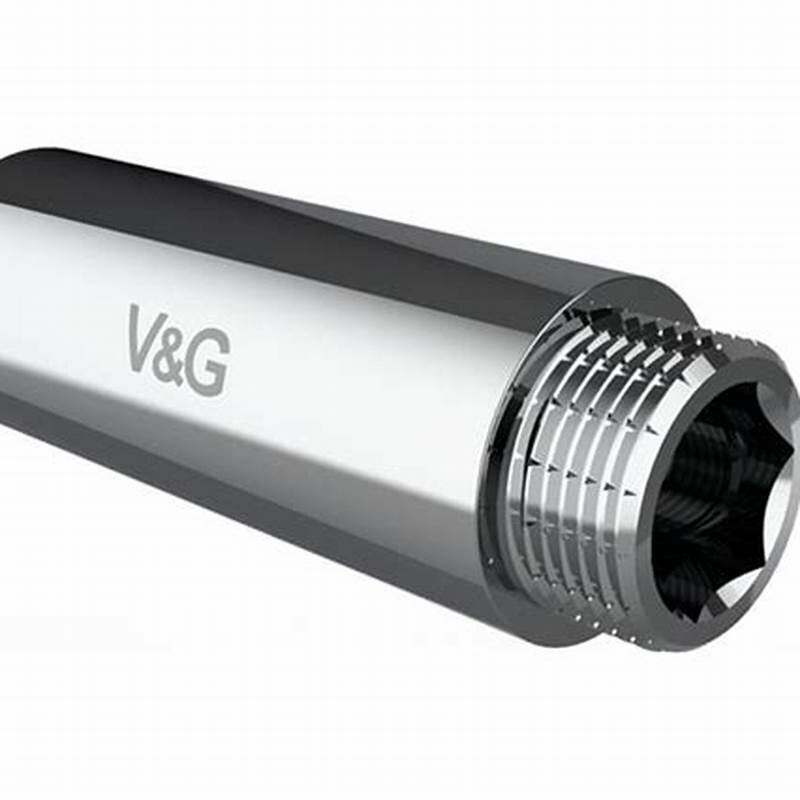 Удлинитель хромированный внутренняя/наружная V&G, 1/2" × 40 мм