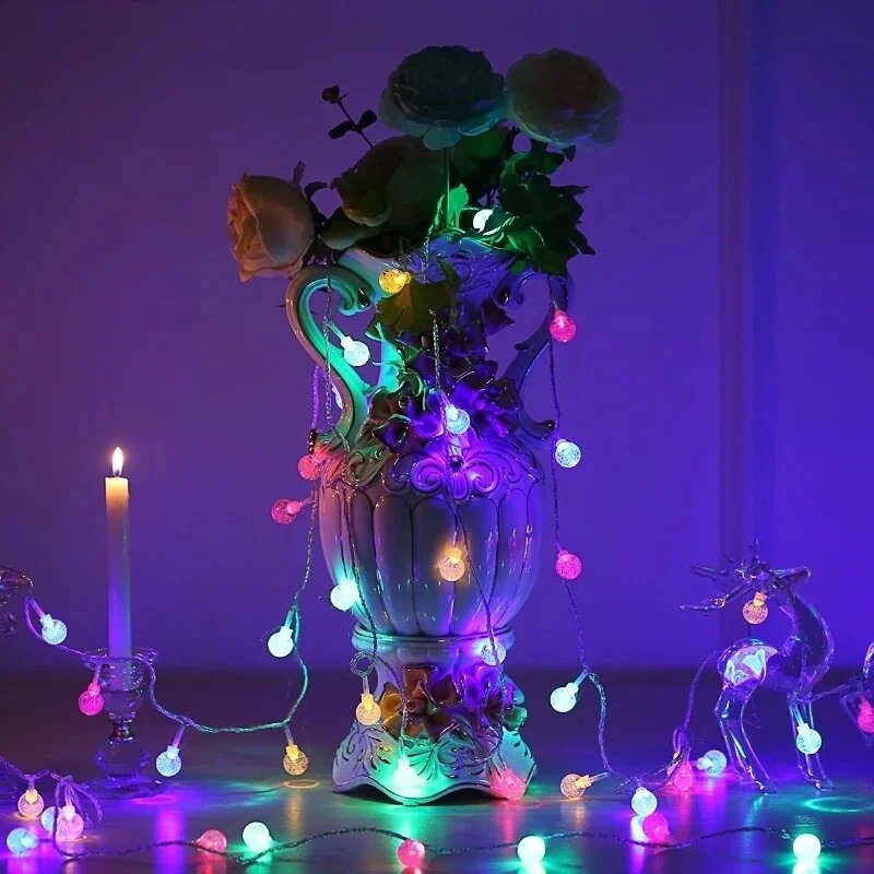 LED гирлянда Multicolor 6M 40LEDs-Battery
