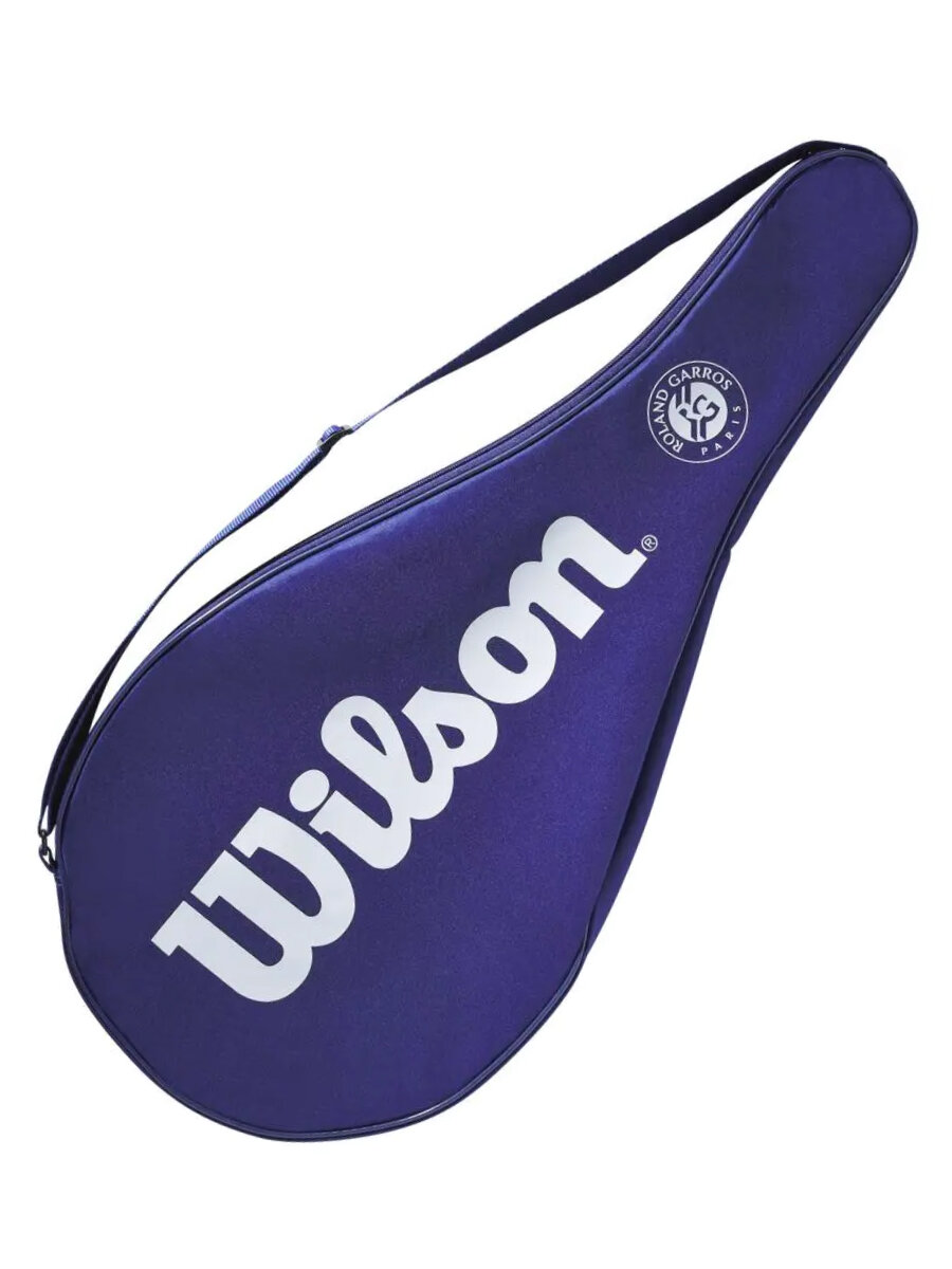 Чехол 1 ракетка Wilson Roland Garros Full Cover, цвет: Blue полиэстер