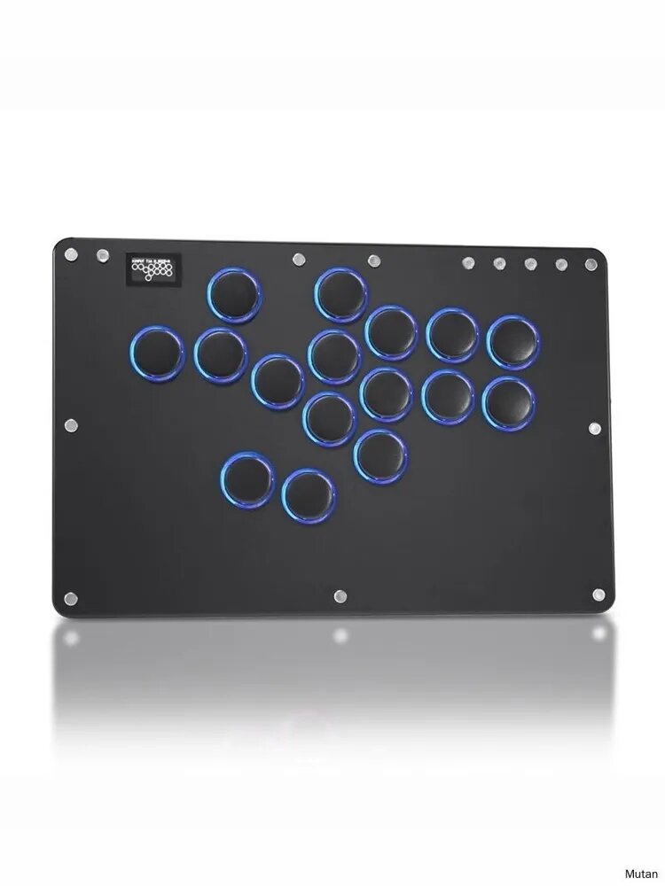 Haute42 Бесконтактный аркадный джойстик Hitbox без ручки, совместимый с PC/PS4/PS5/SteamSwitch Профессиональный аркадный контроллер Hitbox Fighting Joystick T16 Pro V2 Black
