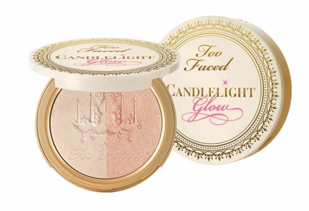 TOO FACED CANDLELIGHT GLOW двойная пудра - хайлайтер, Warm