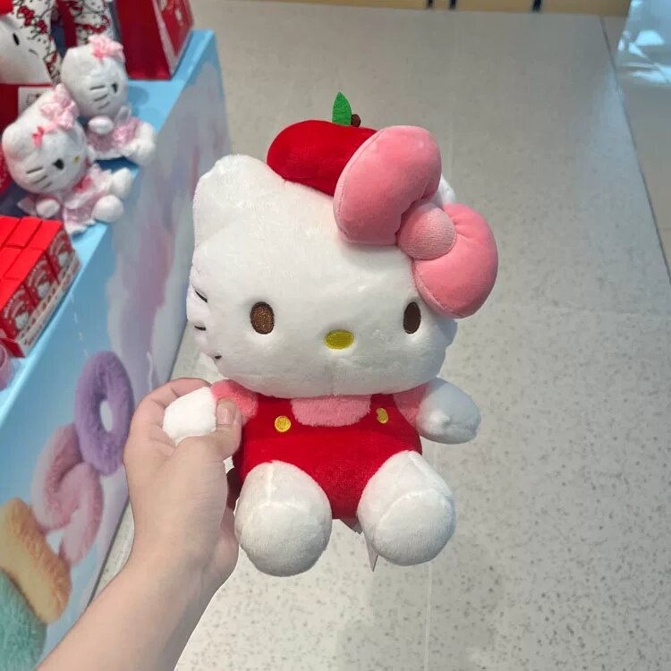 MINISO 8inch Sitting KT-Top Apple Doll Kitty Мультяшная плюшевая игрушка-кукла для спальни 8inch топ Apple KT