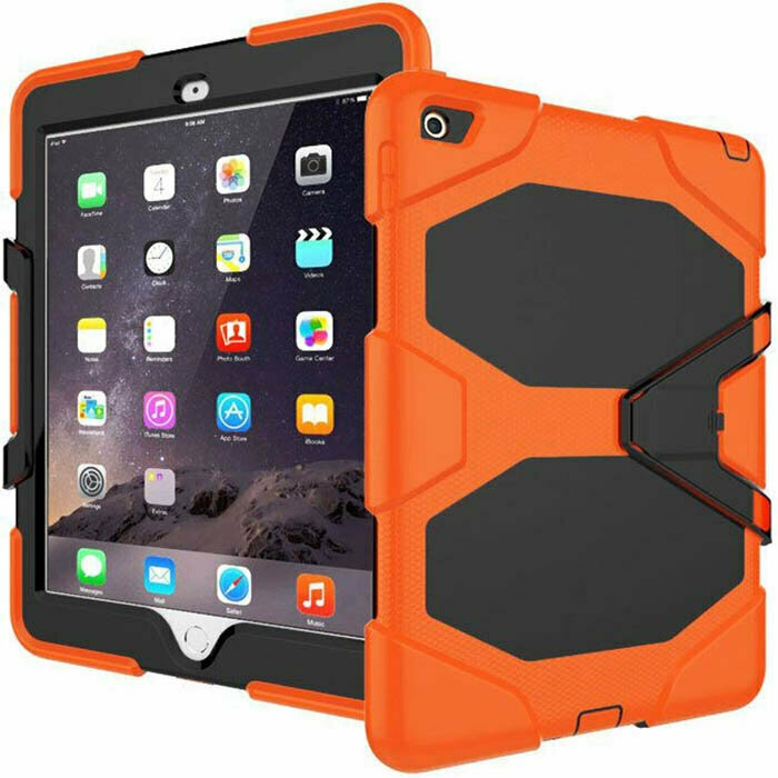 Противоударный, защитный чехол для iPad 9.7 2017/2018, G-Net Survivor Case, оранжевый
