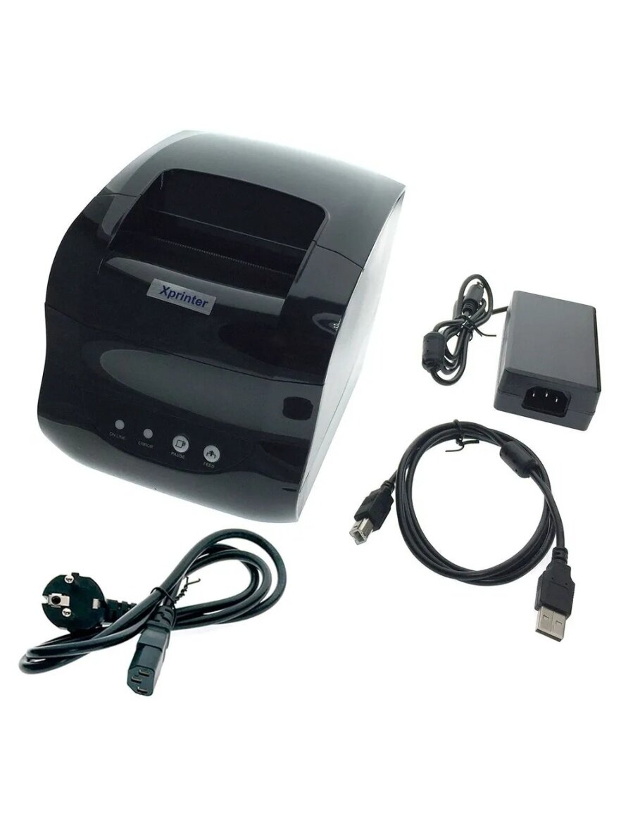 Термопринтер этикеток Xprinter XP-365B USB+Bluetooth — фото 1