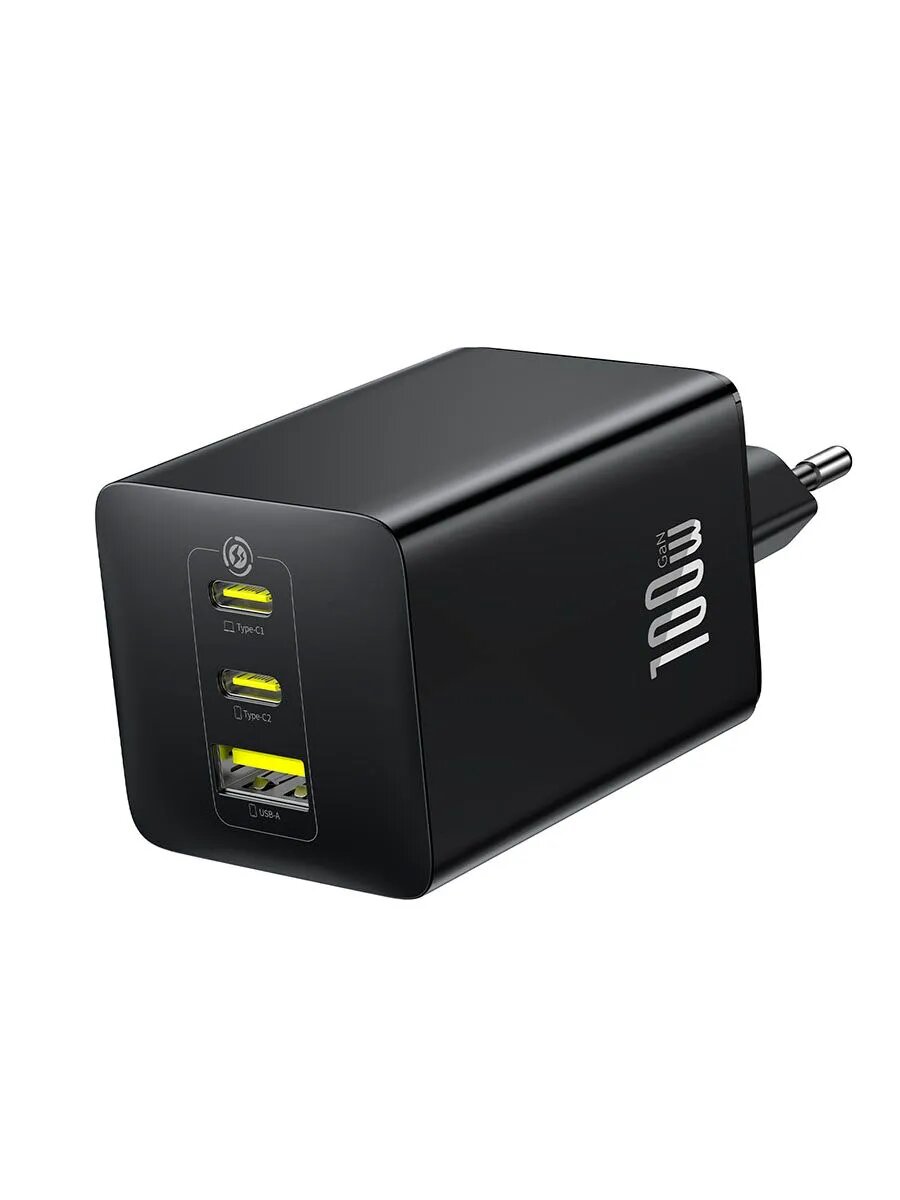 Сетевое зарядное устройство Baseus EnerFill FE11 Fast Charger 2C+U 100W (P10182102123-00) Черный