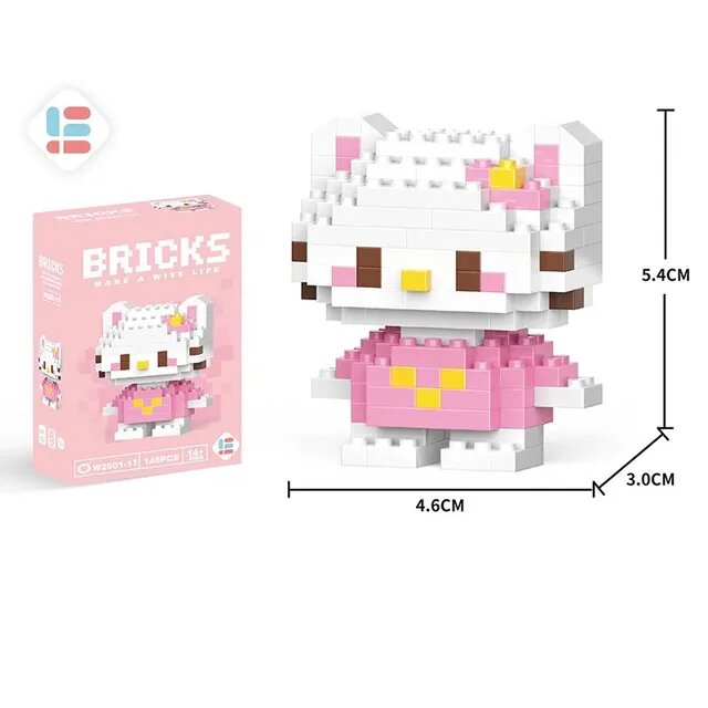 Конструкторы 52TOYS Санрио Куроми, Хеллоу Китти, Дисней Микки Маус