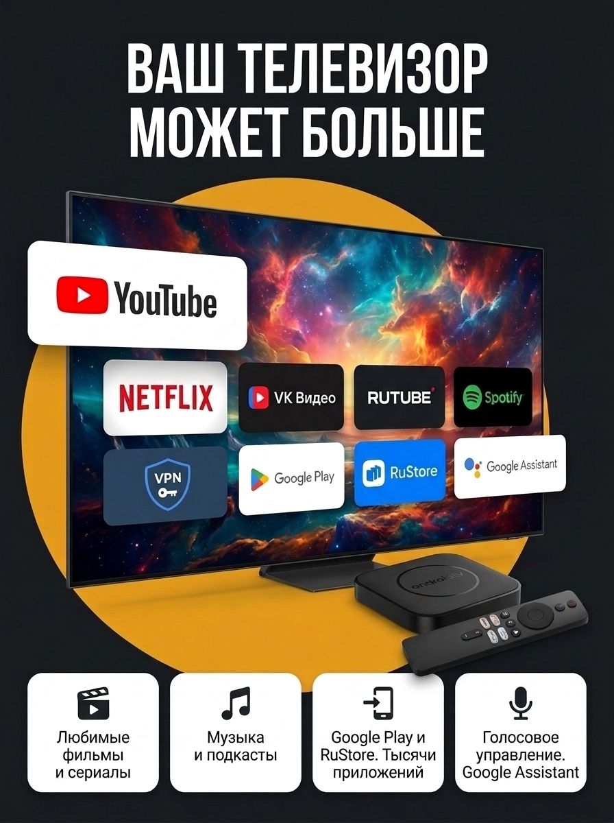 Смарт ТВ приставка Android — фото 1