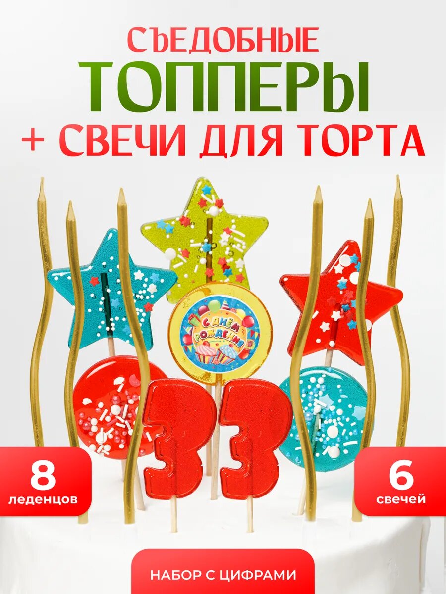 Топпер на торт 33 года