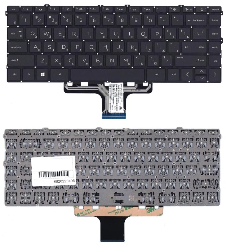 Клавиатура для ноутбука HP Pavilion 14-DV 14-DW черная