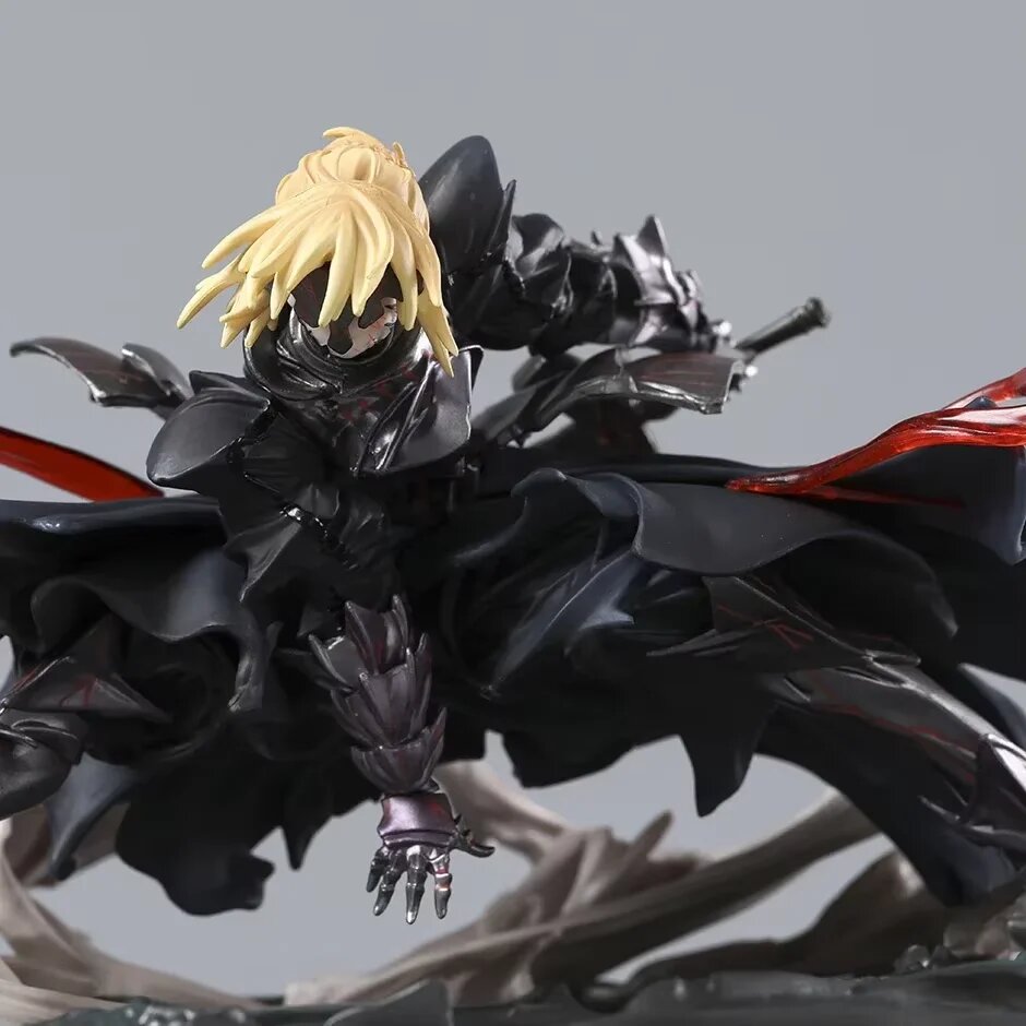 Fate Stay Night Black Saber Fight Ver Коллекционная декоративная фигурка из ПВХ, коллекция кукол, игрушка на складе