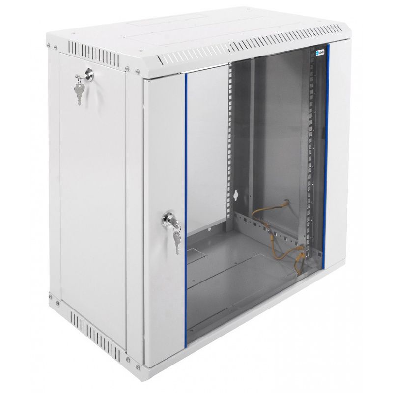 Шкаф коммутационный ЦМО шрн-эконом (ШРН-Э-12.350) настенный 12U 600x350мм пер. дв. стекл 85кг серый 30
