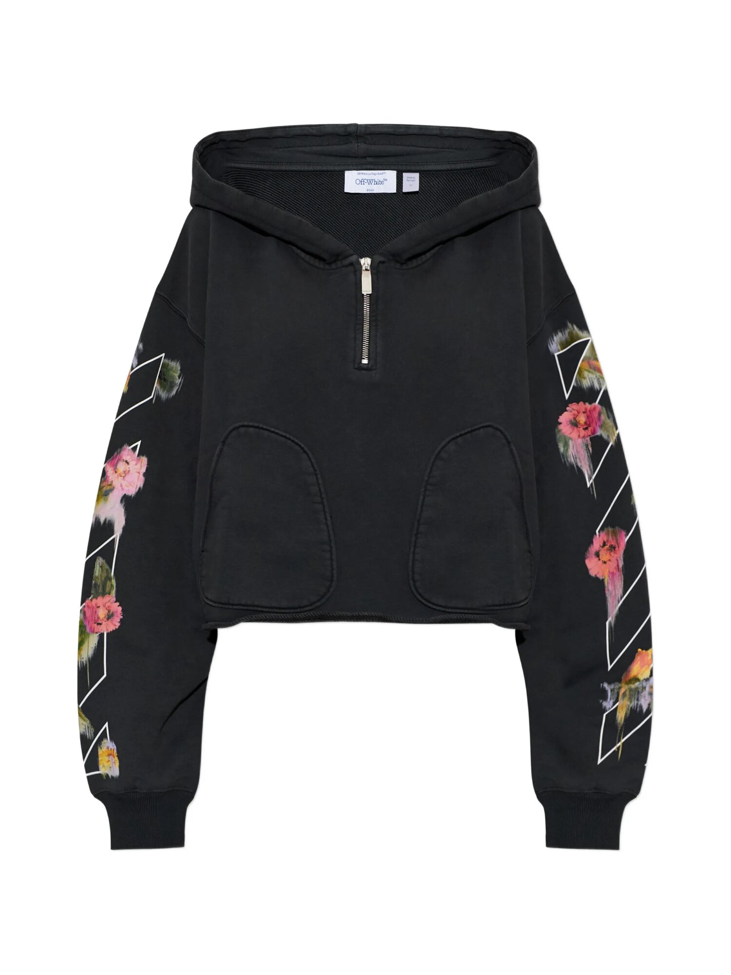 Толстовка Cropped sweatshirt with logo