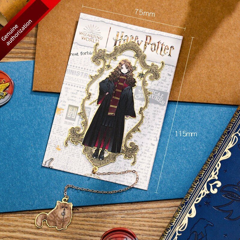 Оригинальные товары по мотивам Гарри Поттера, металлические закладки «Магическая академия», канцелярские принадлежности