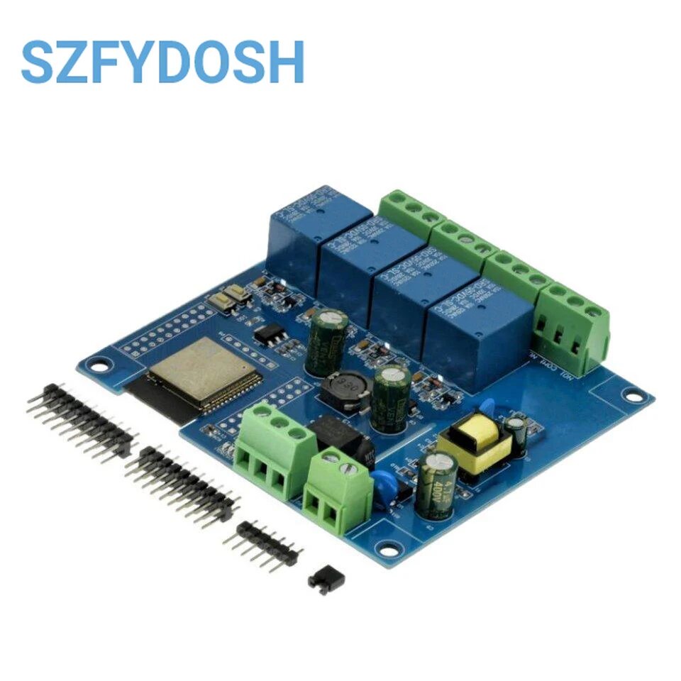 ESP32-WROOM-32E модуль реле SZFYDOSH DC5-30V 4 channel